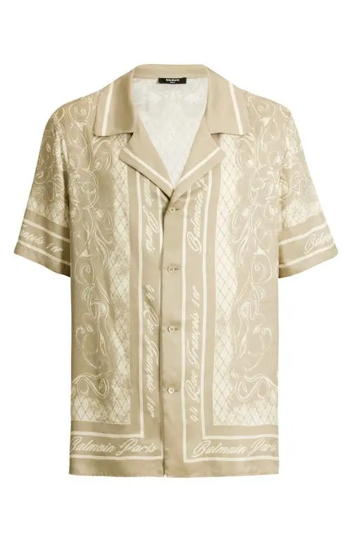 Balmain Printed Foulard Pyjama Shirt