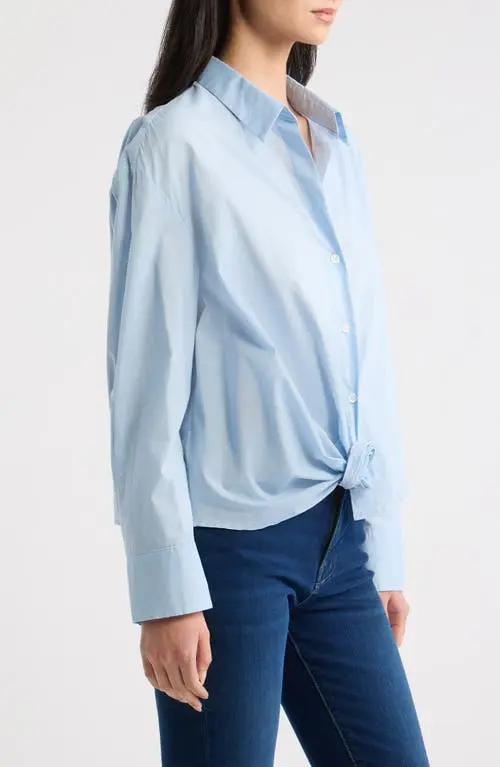 CISSA Asymmetrical Shirt - Sky Blue