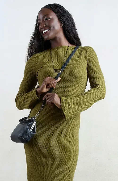 Hobo Alba Leather Frame Crossbody Bag