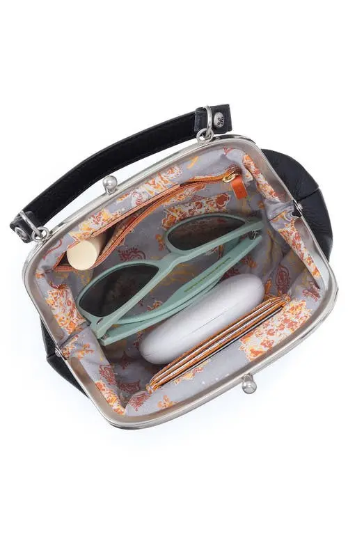Hobo Alba Leather Frame Crossbody Bag