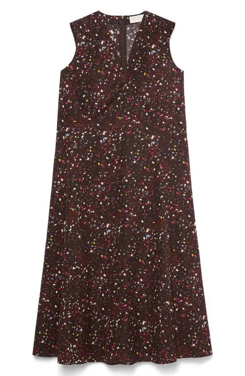 Marina Rinaldi Print Cotton Sleeveless Dress