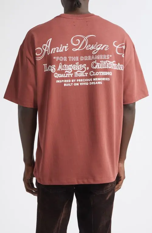 Amiri Oversize Dreamers Embroidered T-shirt