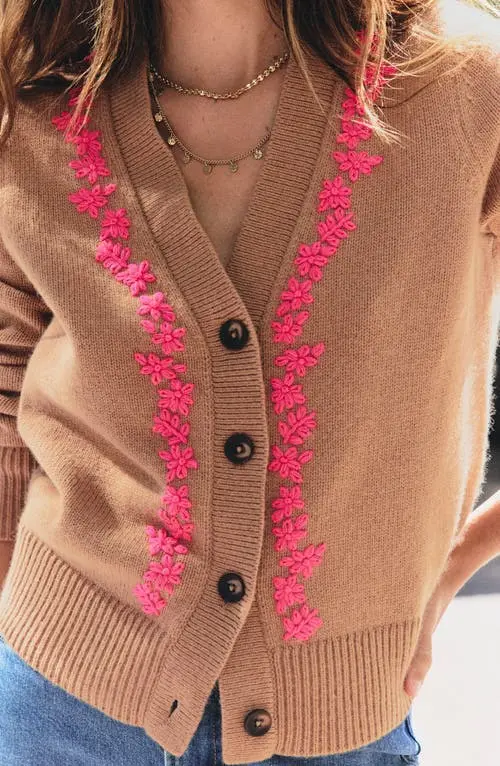 Boden Ella Embroidered Cardigan