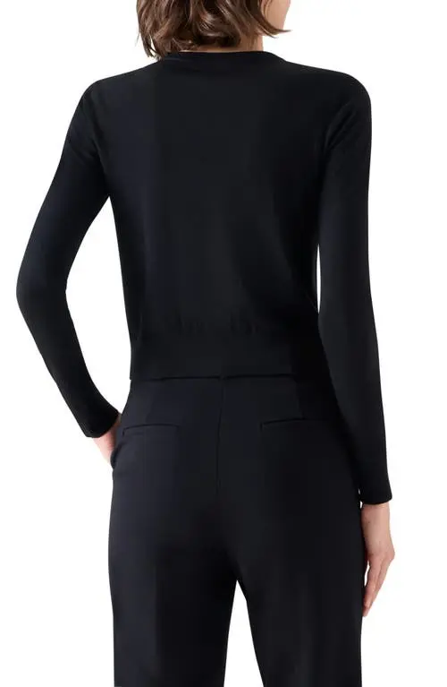 Akris Merino Wool Embellished Button Cardigan
