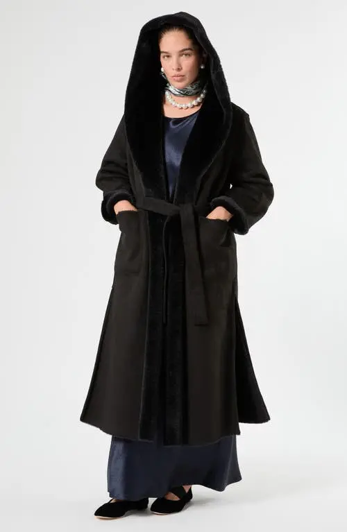 Marina Rinaldi Cosetta Faux Fur Hooded Coat