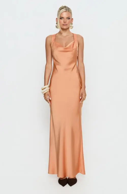 Princess Polly Cowl Neck Crossover Back Maxi Dress