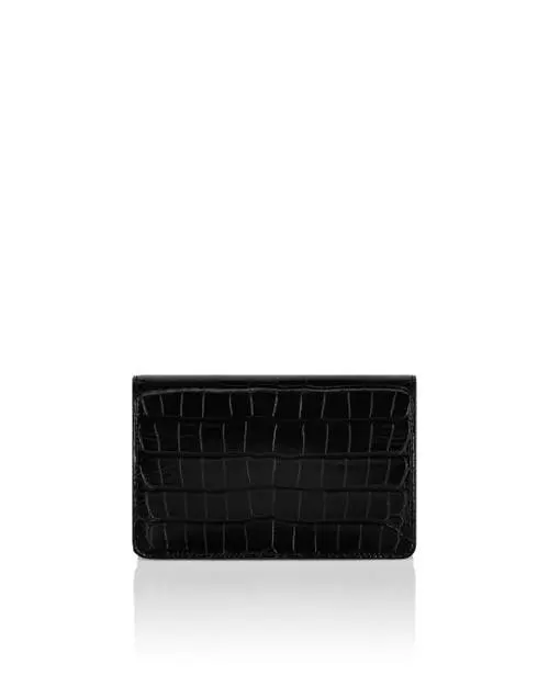 Philipp Plein Croc Effect Hexagon Clutch