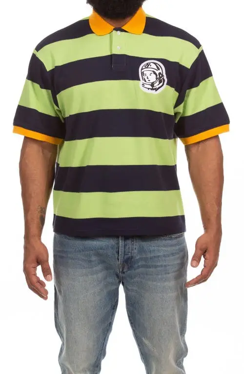 BILLIONAIRE BOYS CLUB Bb Tribeca Stripe Cotton Piqué Polo - Jade Lime