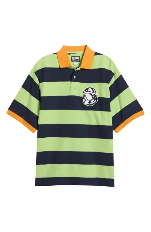 BILLIONAIRE BOYS CLUB Bb Tribeca Stripe Cotton Piqué Polo - Jade Lime