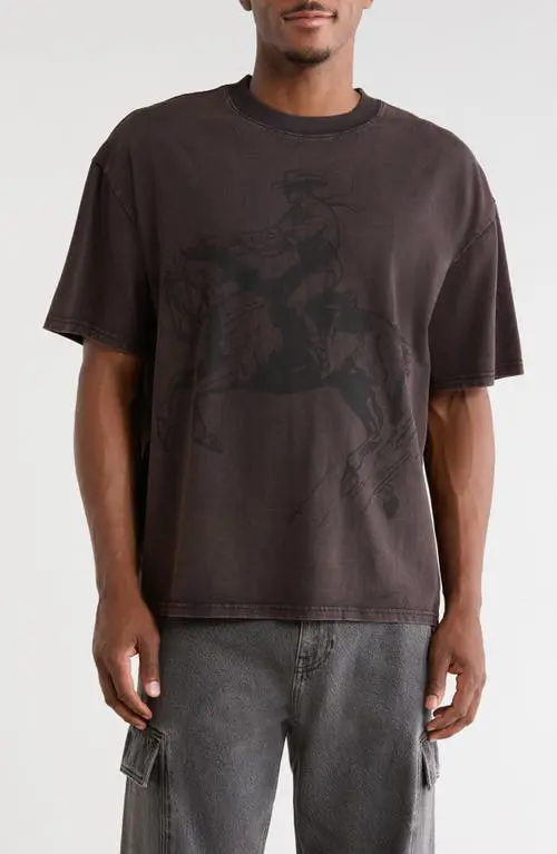 PACSUN Cafe Graphic T-shirt - Black
