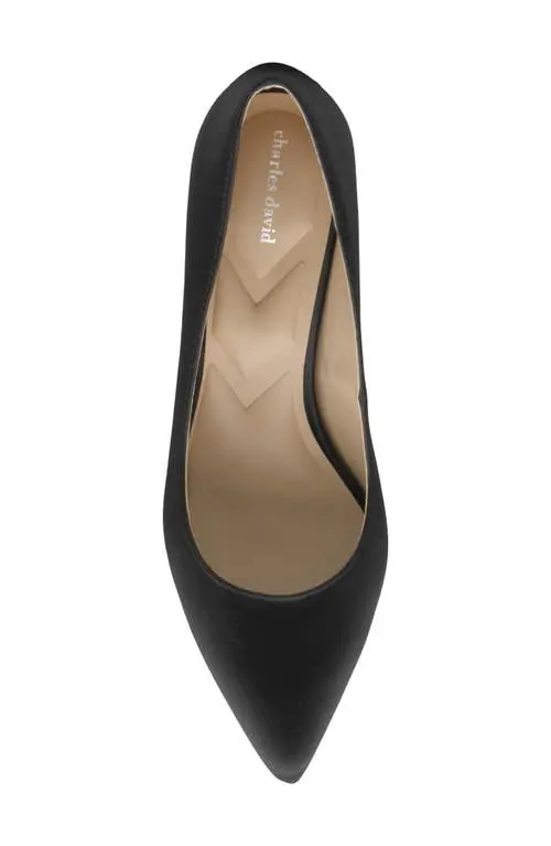 CHARLES DAVID Sienna Pointed Toe Pump - Black