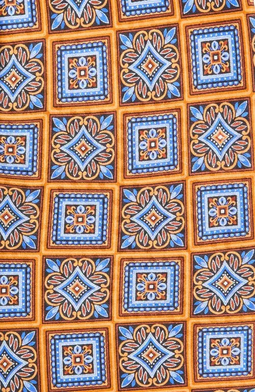 Nordstrom Silk Geometric Neck Tie - Orange