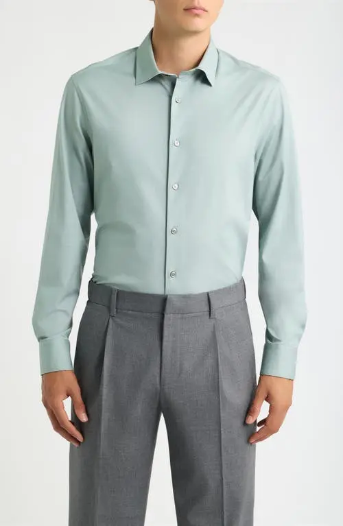 Bugatchi Jimmy Ooohcotton® Long Sleeve Performance Shirt
