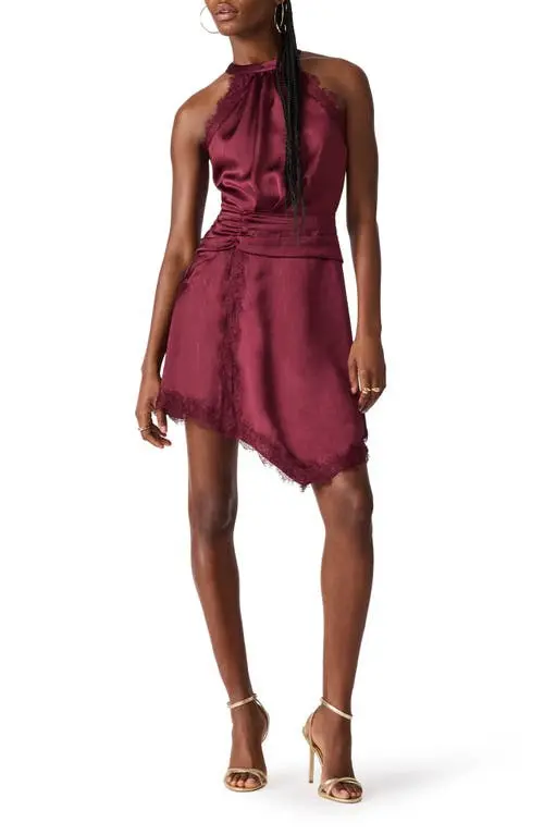 Steve Madden Monna Asymmetrical Lace Trim Dress
