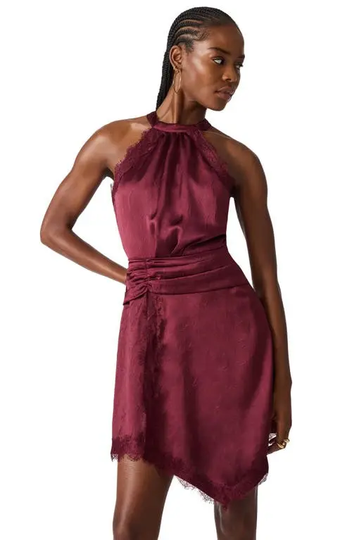 Steve Madden Monna Asymmetrical Lace Trim Dress