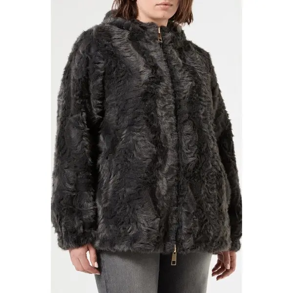 Marina Rinaldi Tesoro Faux Fur Zip Jacket