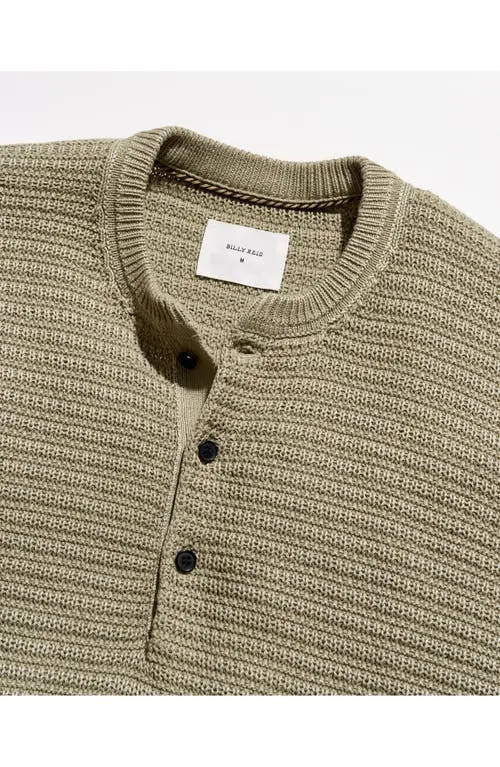 Billy Reid Garment Dyed Links Henley Sweater