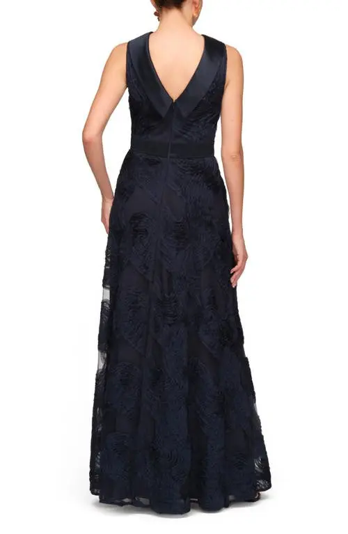 Js Collections Soutache A-line Gown