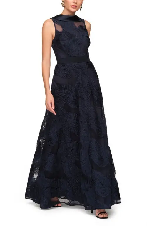 Js Collections Soutache A-line Gown