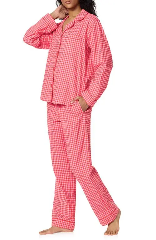 BEDHEAD PAJAMAS Print Organic Cotton Flannel Pajamas - Jane Gingham