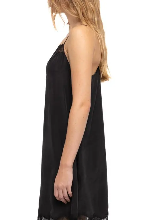 Zadig&Voltaire Respas Lace Trim Silk Slipdress