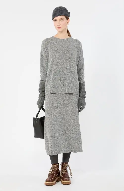 Max Mara Wool & Silk Midi Skirt