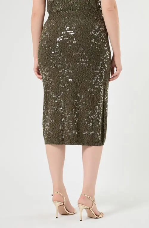 Marina Rinaldi Sequin Bouclé Skirt