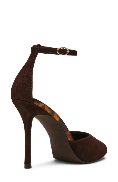 Steve Madden Phillipa Ankle Strap Stiletto Sandals - Brown/tortoise