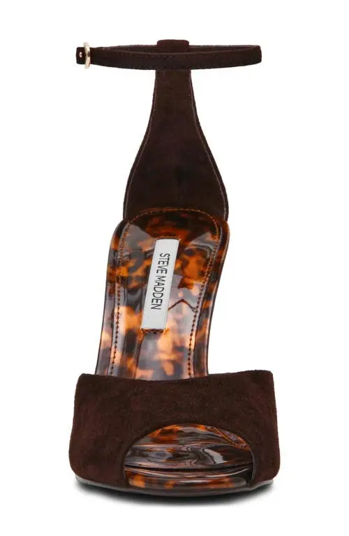 Steve Madden Phillipa Ankle Strap Stiletto Sandals - Brown/tortoise
