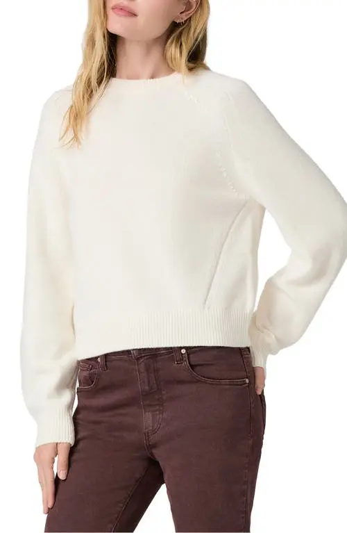 Paige Zaire Merino Wool & Organic Cotton Blend Sweater - Ivory