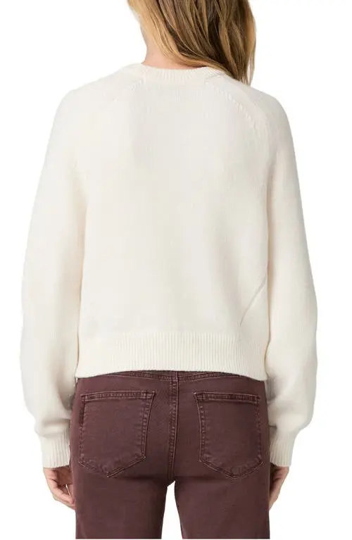 Paige Zaire Merino Wool & Organic Cotton Blend Sweater - Ivory