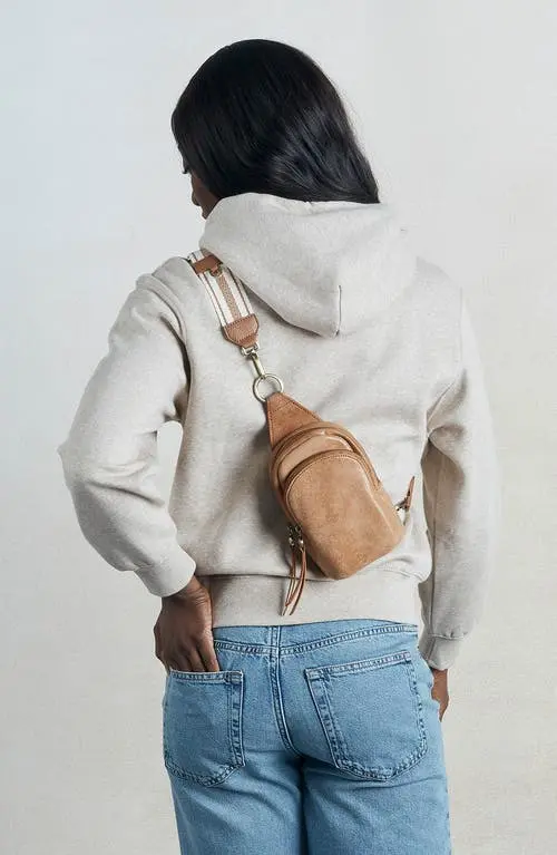 Hobo Fern Small Leather Sling Bag - Whiskey