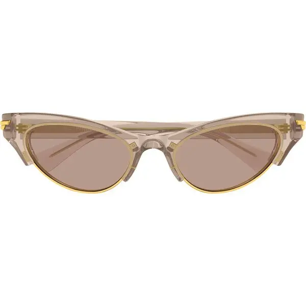 Bottega Veneta Cat Eye Sunglasses - Brown