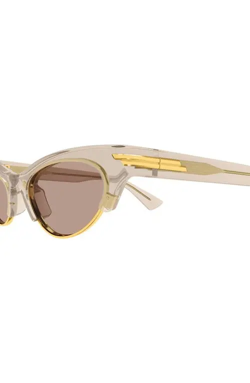 Bottega Veneta Cat Eye Sunglasses - Brown