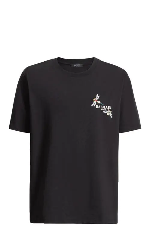 Balmain Embroidered Insect T-shirt