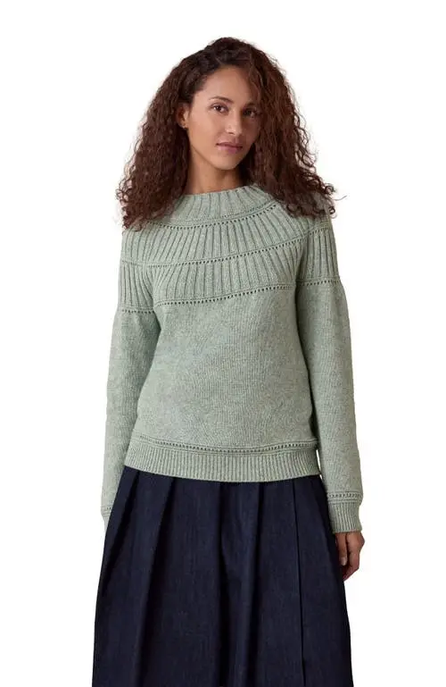 CELTIC & CO. Rib Stitch Yoke Oversized Jumper
