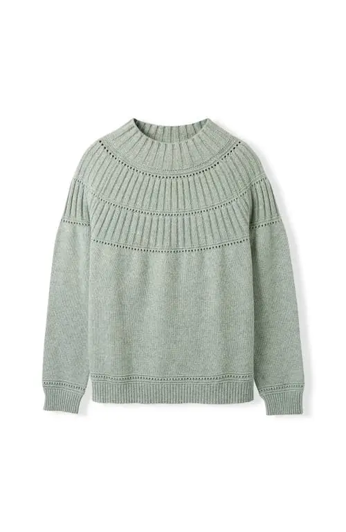 CELTIC & CO. Rib Stitch Yoke Oversized Jumper