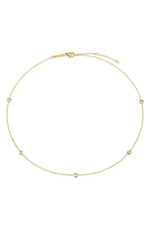 D.LOUISE D. Louise Multi Stone Chain Necklace - Gold