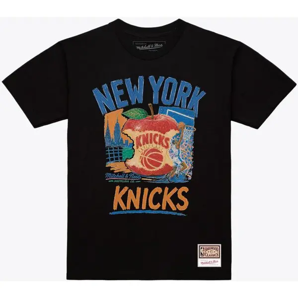 Mitchell & Ness New York Knicks Concrete Apple T-shirt