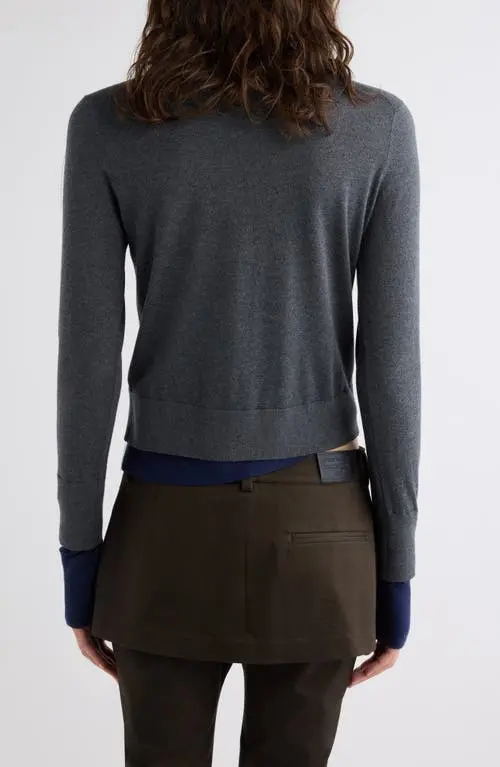 Acne Studios Kohona Argyle Silk & Wool Cardigan