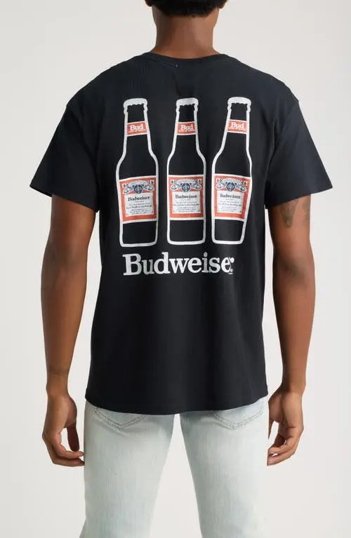 Junk Food Budweiser® Bottle Cotton Graphic T-shirt
