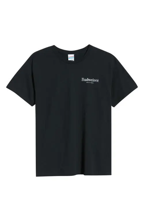 Junk Food Budweiser® Bottle Cotton Graphic T-shirt