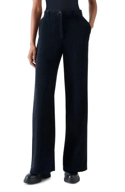 Akris Celia Techno Corduroy Bootcut Pants