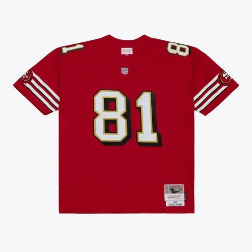Mitchell & Ness Terrell Owens San Francisco 49ers 1996 Legacy Replica Player Jersey - Red