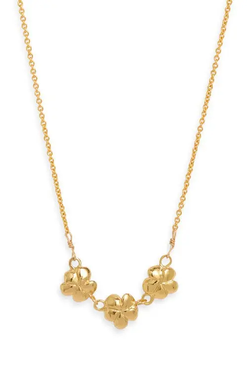 KIARA BY KI-ELE Melia Trio Flower Necklace