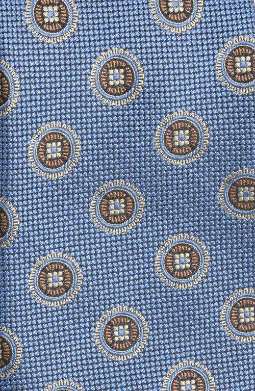 Nordstrom Medallion Silk Neck Tie - Lt Blue
