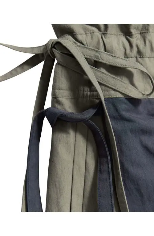Mango Tied Overlay Wide Leg Pants