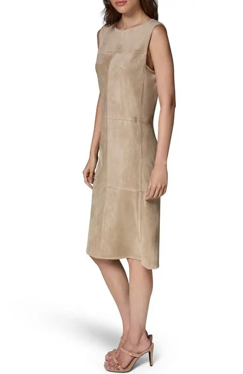 Donna Karan New York Faux Suede Sheath Dress