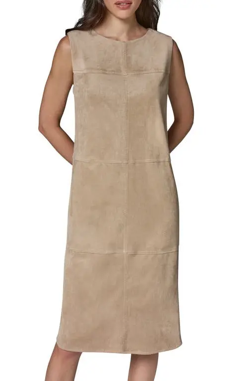 Donna Karan New York Faux Suede Sheath Dress