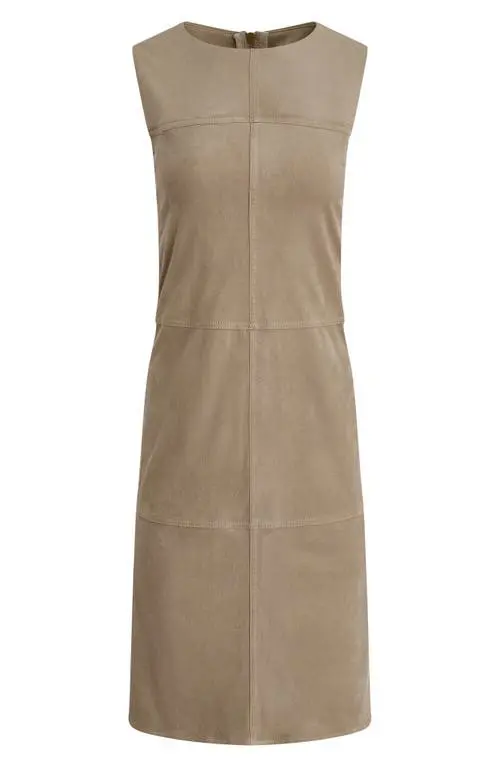 Donna Karan New York Faux Suede Sheath Dress